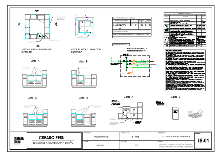 PLANOS B - TIME - MEGA PLAZA Rev1-Layout1 | PDF | Poder (Física) | Energia electrica