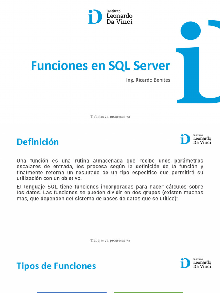 Funciones | PDF | SQL | Servidor SQL de Microsoft