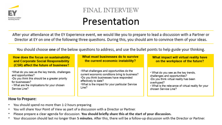 EY Final Interview - Presentation - Candidate Brief - 2022-23 - Updated ...