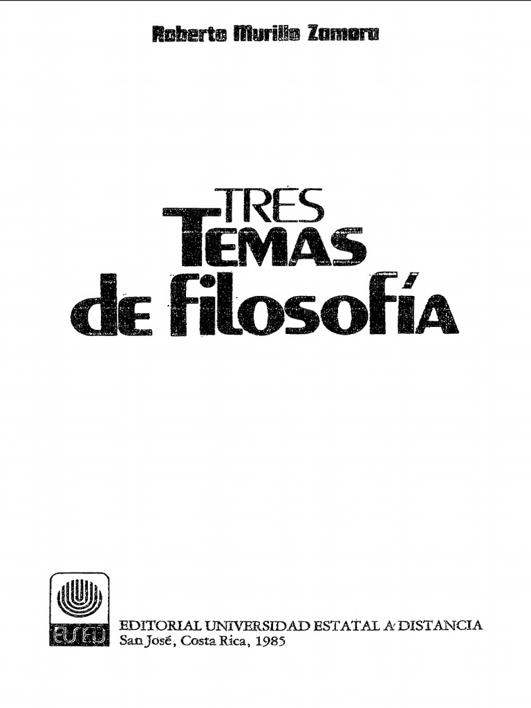 Tres Temas - Roberto Murillo | PDF | Platón | Aristóteles