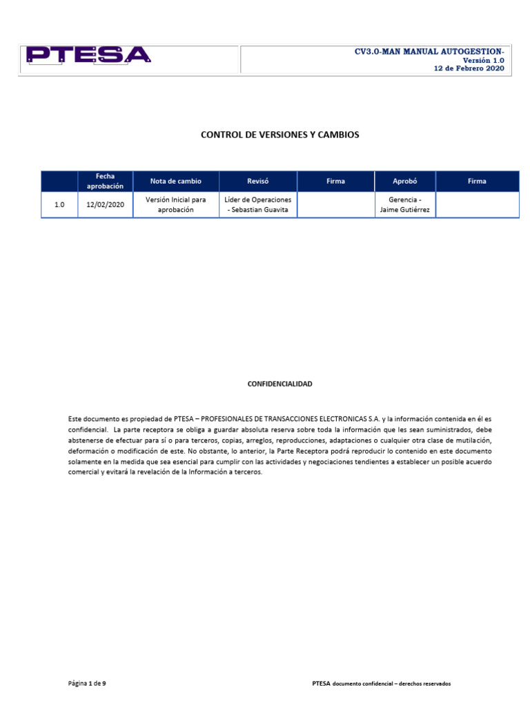Cv3.0-Man Manual Autogestion | PDF | Tarjeta de crédito | Tarjeta de débito