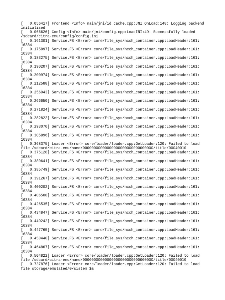 citra_log | PDF | Software Engineering | Software