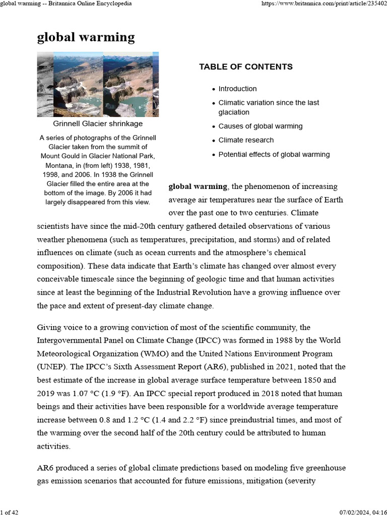 Global Warming | PDF | Greenhouse Effect | Greenhouse Gas