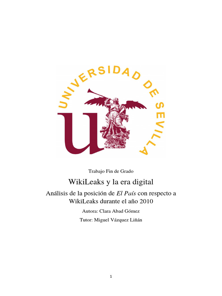 WikiLeaks y La Era Digital | PDF | Wiki Leaks | Fuga de cables diplomáticos de Estados Unidos