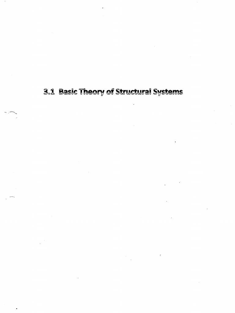 3.1 Basic Theory of Structural System | PDF | Force | Stress (Mechanics)