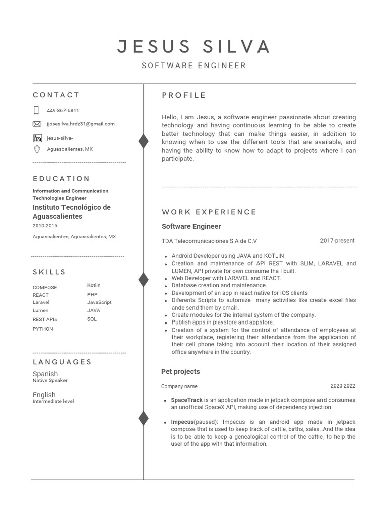 Jesus Silva: Contact | PDF | Application Software | Android (Operating System)