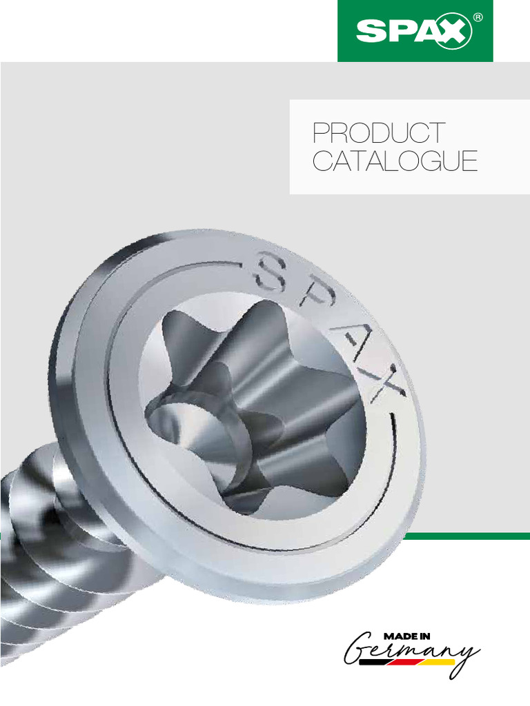 SPAX Pacific ProductCAT 2018-2019 | PDF | Screw | Packaging And Labeling