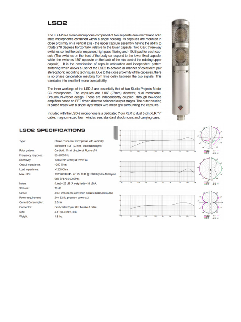 Studio Projects LSD2 | PDF