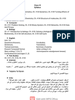 9th Grade Chemistry Smart Syllabus 2025 | PDF