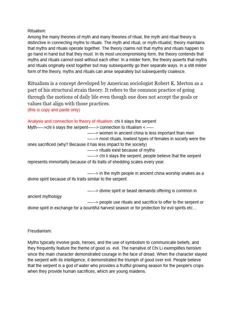 Mythology Chi Li | PDF | Human Capital | Id