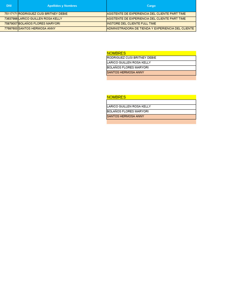 Inventario Por Semana | PDF