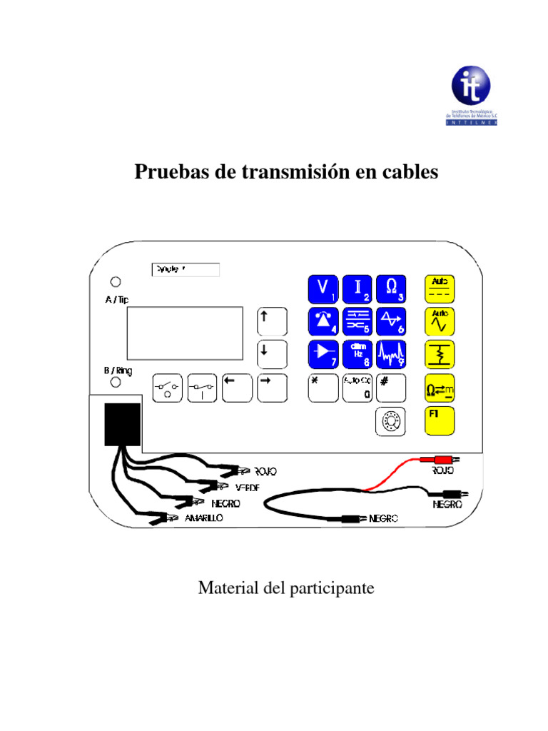 Pruebas de Transmisión en Cables | PDF | Electromagnetismo | Ingenieria ...