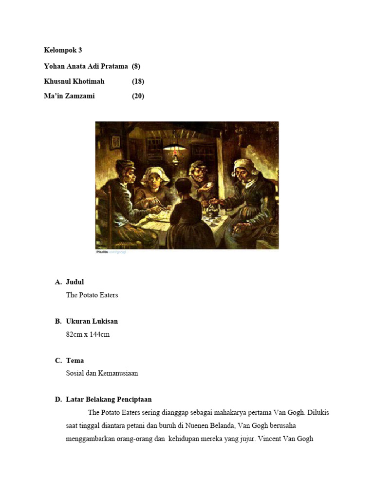 The Potato Eaters | PDF