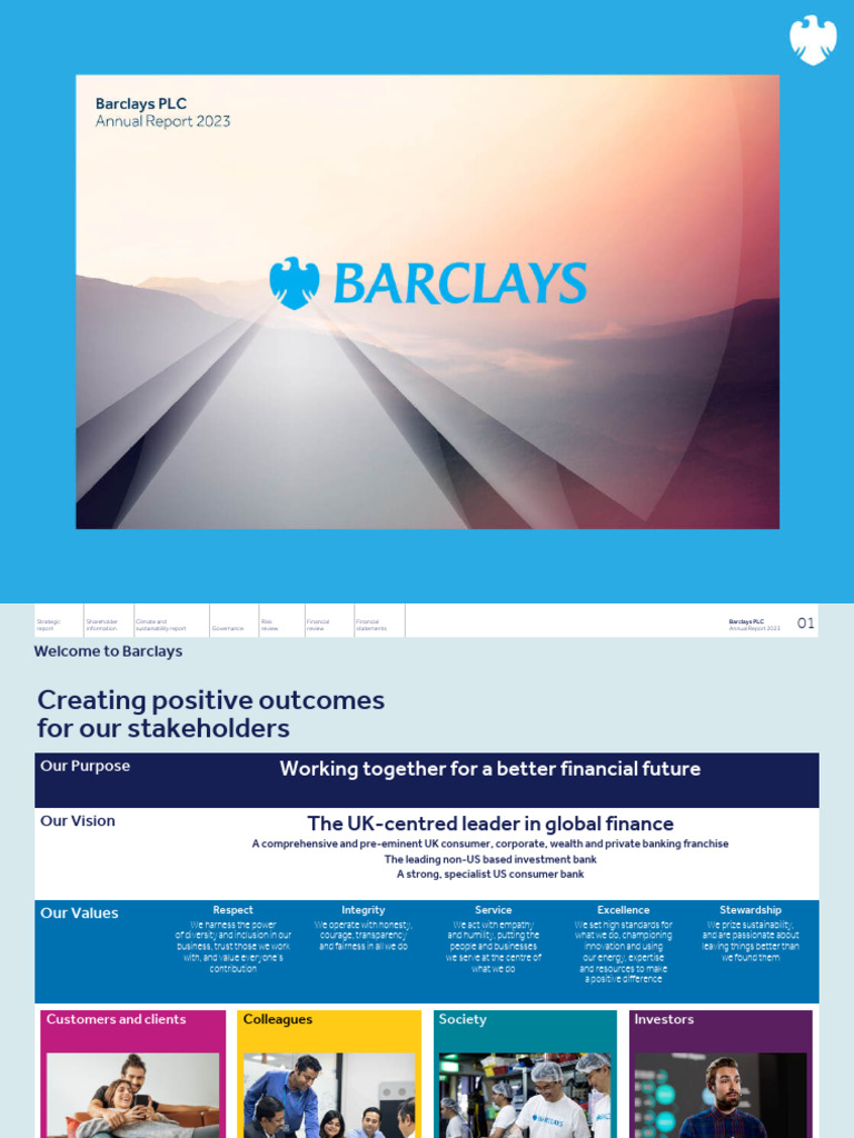 Barclays PLC Annual Report 2023 | Download Free PDF | Barclays | Interest