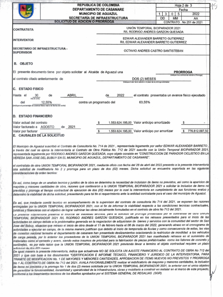 63 Solic Adic y Prorr | PDF