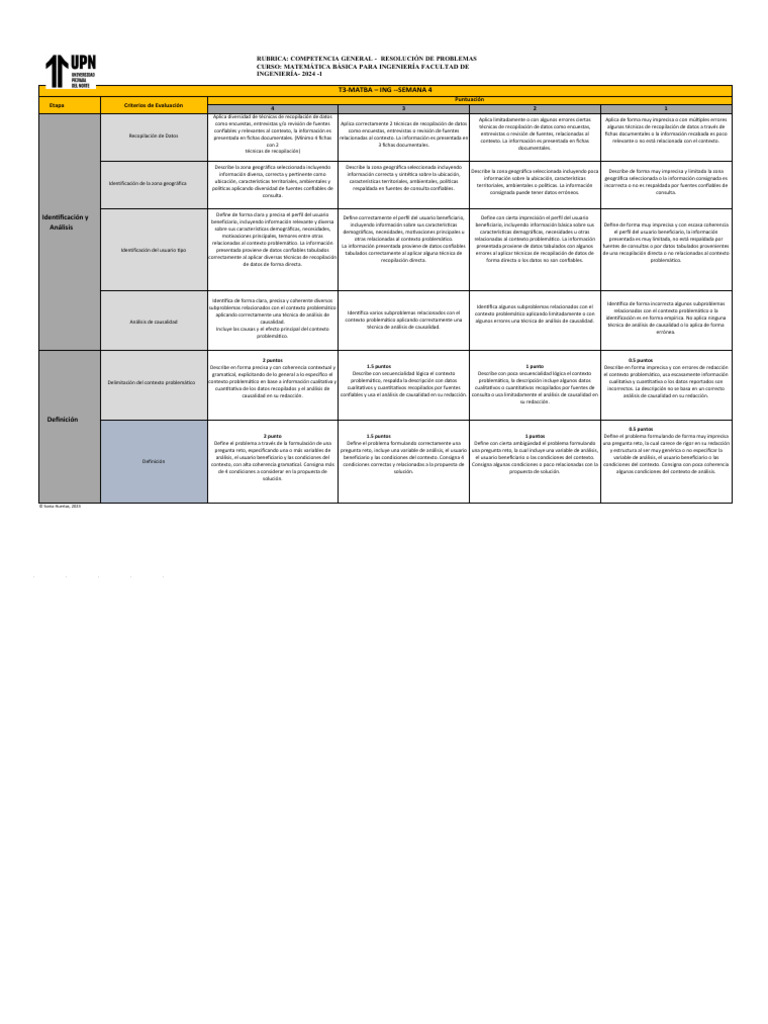 Rúbrica T3 - S4 | PDF | Metodología de encuesta | Causalidad