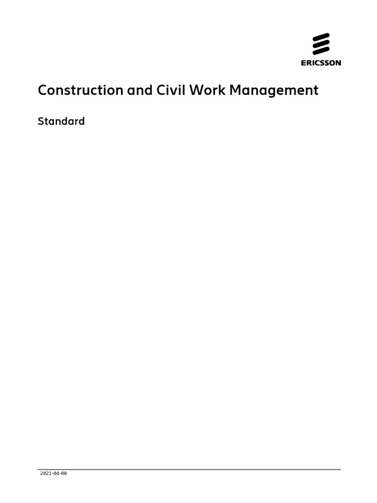 Supplier Requirements Construction and Civil Work Management English ...