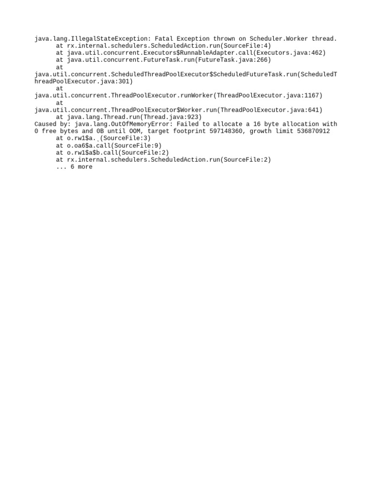 Debugging Java Scheduler Errors | PDF