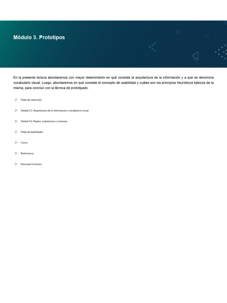 Módulo 3. Prototipos | PDF | Usabilidad | Diseño