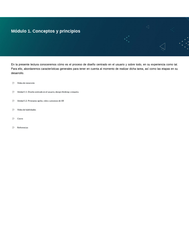 Módulo 1. Conceptos y Principios | PDF | Diseño | El pensamiento de diseño