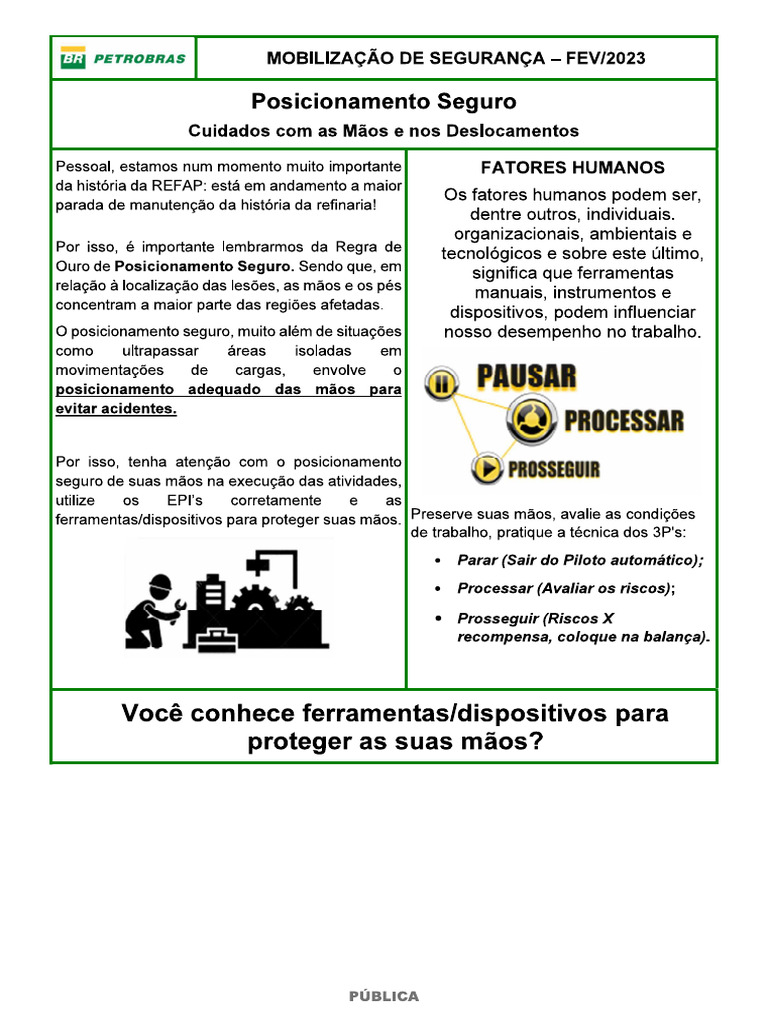 Safety Day Posicionamento Seguro 23 - 02 - 2023 Rev3 | PDF
