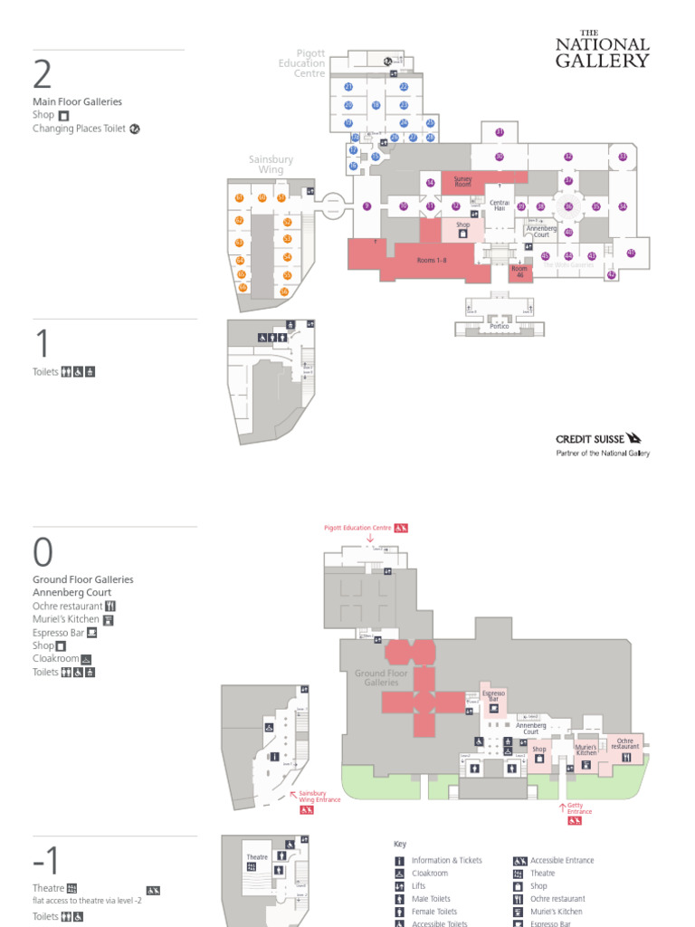 Natuonal Gallery Map | PDF | Paintings