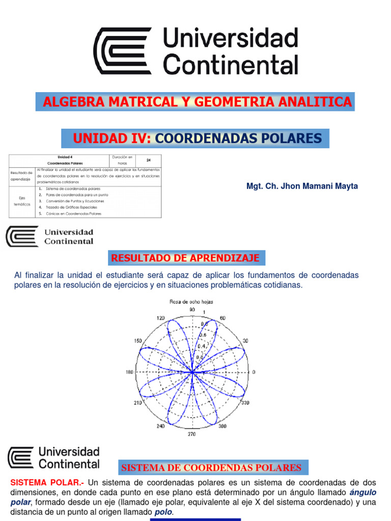 Fundamentos de Coordenadas Polares | PDF | Matemáticas | Geometria clasica