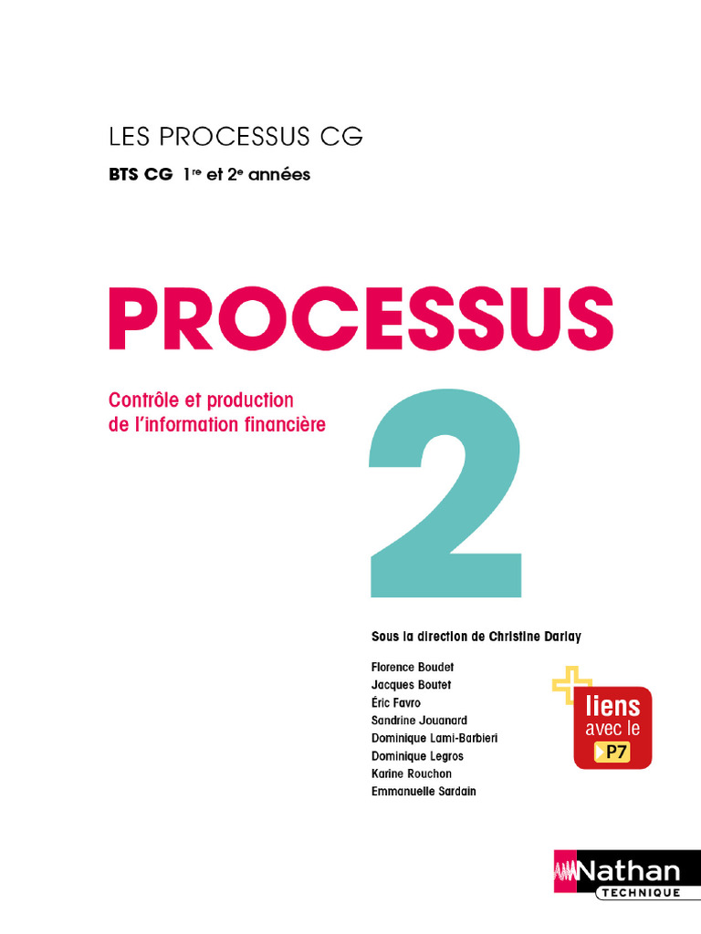 Nathan Technique - Processus 2 - Contrôle Et Production de L ...