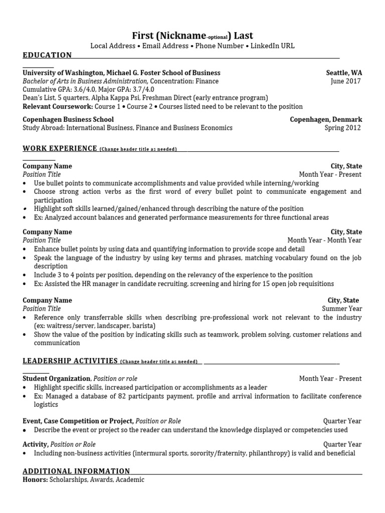 Ucs Resume Template 2015 | PDF | Fraternities And Sororities