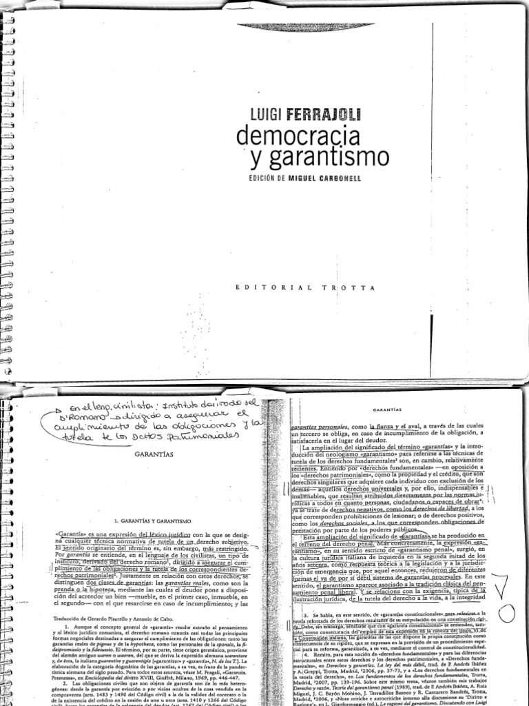 Ferrajoli - Democracia y Garantismo | PDF
