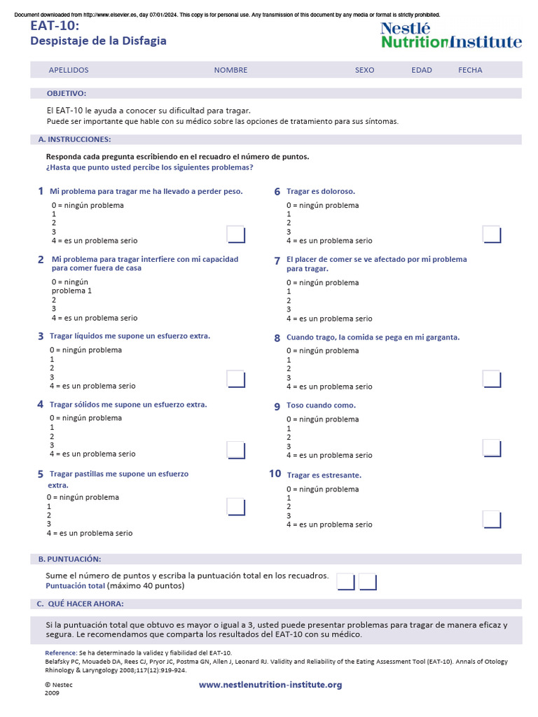 Eat 10 | PDF | Medicina CLINICA | Enfermedades y trastornos
