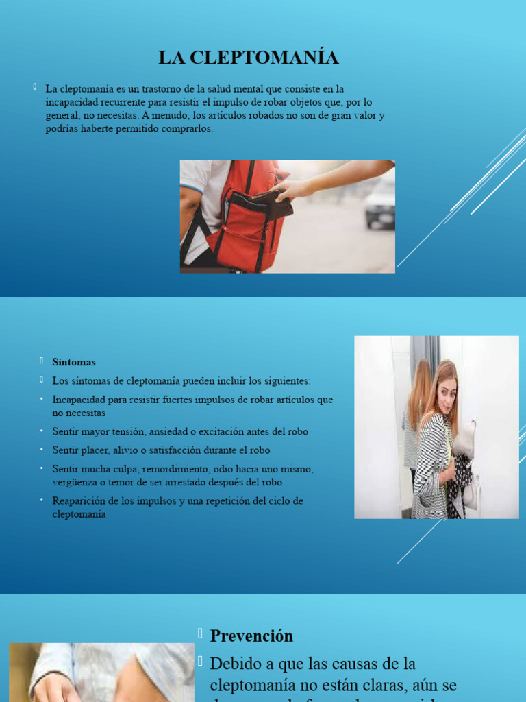 LA CLEPTOMANÍA | PDF | La sexualidad humana | Las emociones