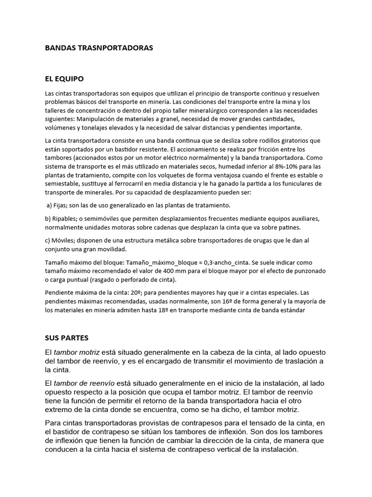 BANDAS | PDF | Materiales