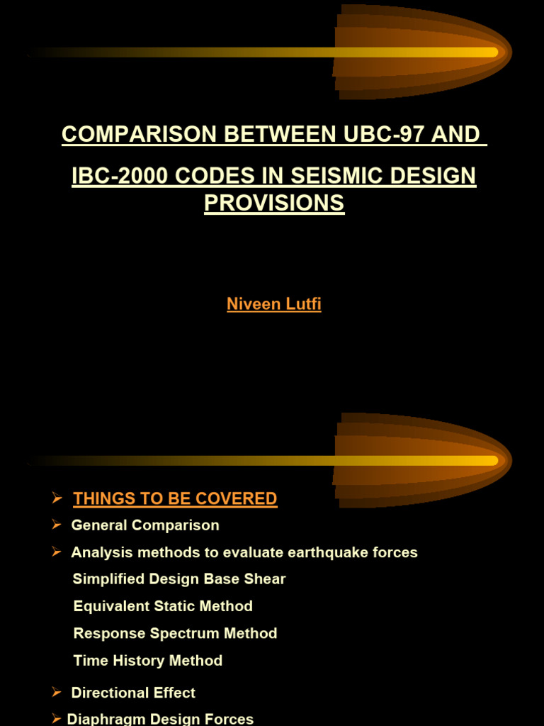 Comparison Between UBC-IBC Codes | PDF | Applied And Interdisciplinary ...