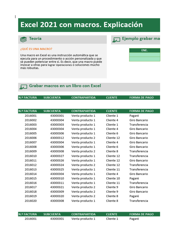 Excel 2021 Con Macros. Explicación | PDF | Macro (informática ...