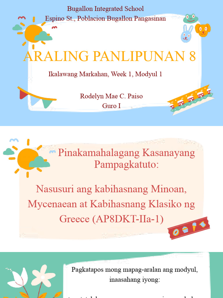 Ap8 q2 w1 Modyul1 | PDF