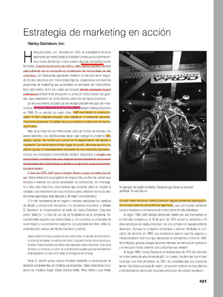 Estrategia de Marketing de Harley-Davidson | PDF | Harley Davidson ...