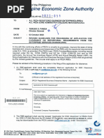 PEZA Reportorial Requirements Overview | PDF | Public Finance | Taxes