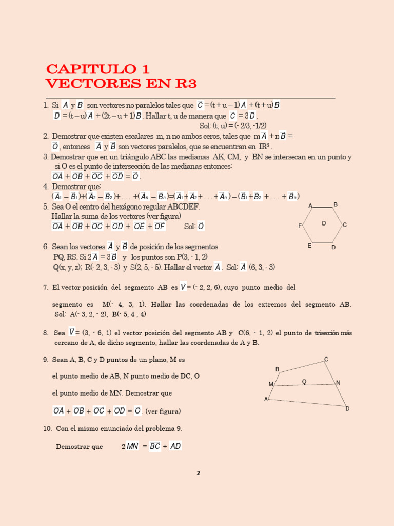 Guia Calculo Ii 2024-2-11 | PDF | Línea (geometría) | Vector Euclidiano