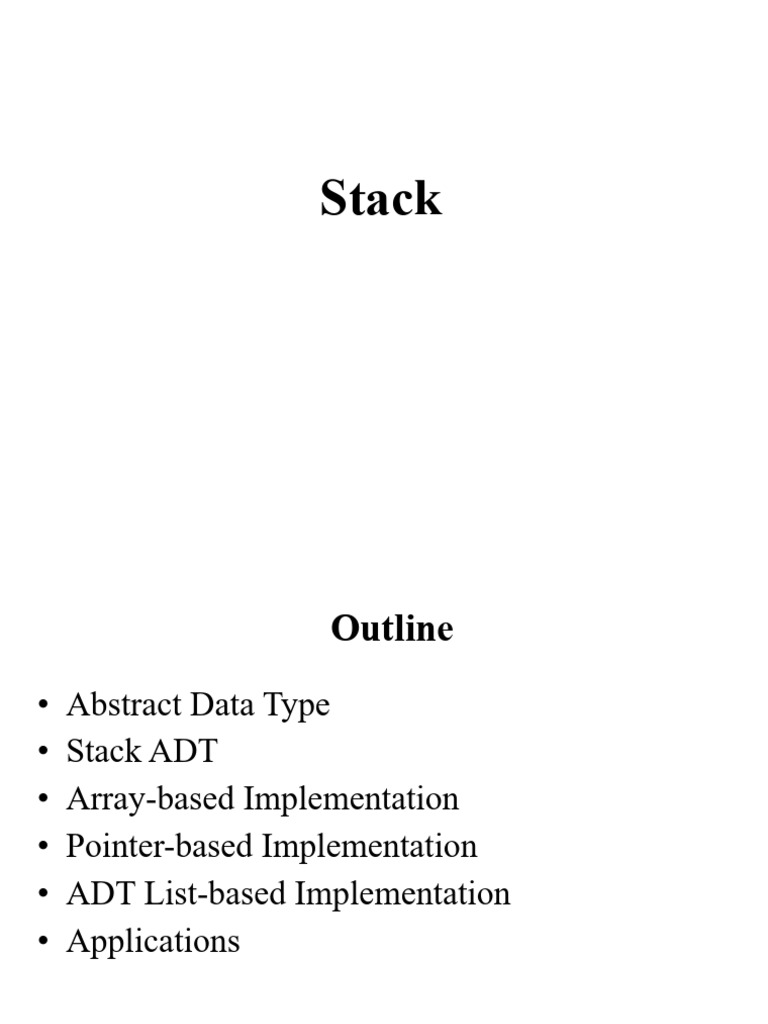 05 Stack Pdf Constructor Object Oriented Programming Programming