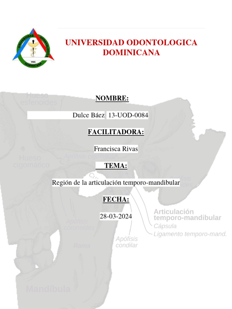 Universidad Odontologica Dominicana Atm T | PDF | Medicina | Sistema ...