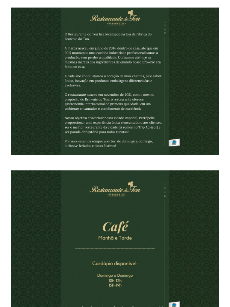 Modelo Cardápio | PDF