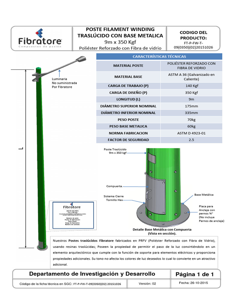 FT P FW T 0903500220150210 Traslucido | Descargar gratis PDF | Fibra de ...
