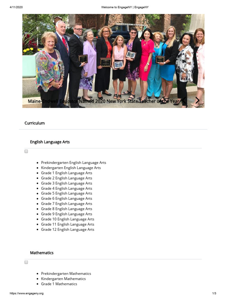 EngageNY Curriculum Resources | PDF | Mathematics | Curriculum