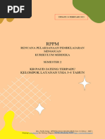 RPPM PAUD Kurikulum Merdeka Semester 1 | PDF