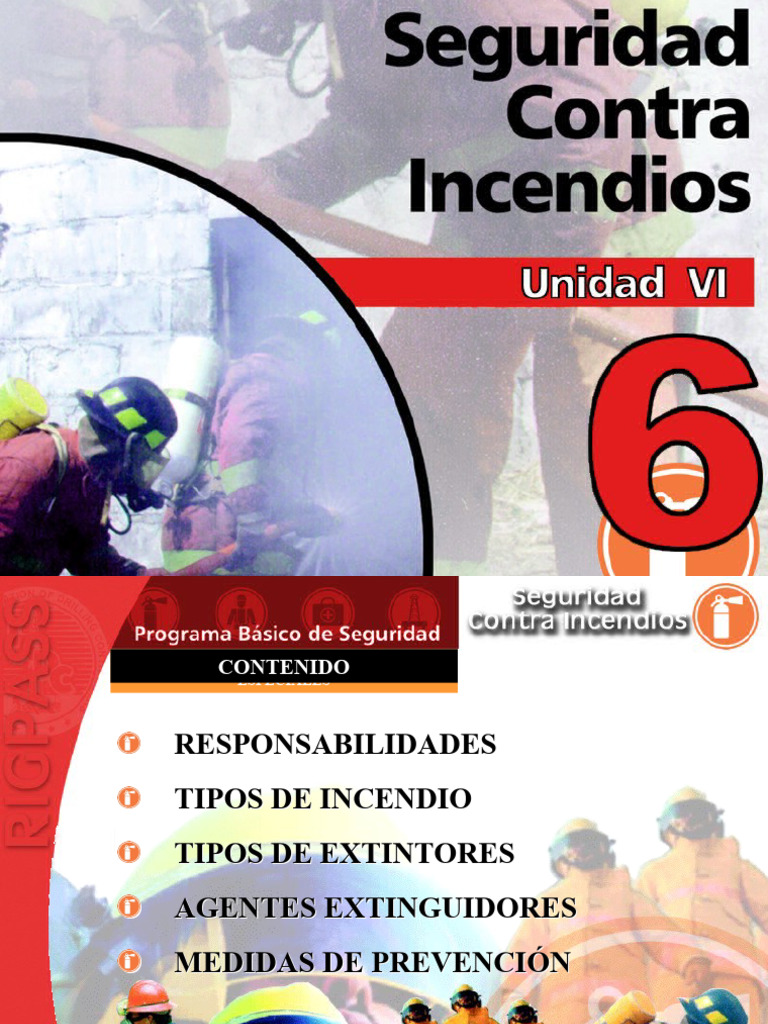 Unidad VI (E-4) Seguridad Contra Incendios. | PDF | Carbón | Materiales