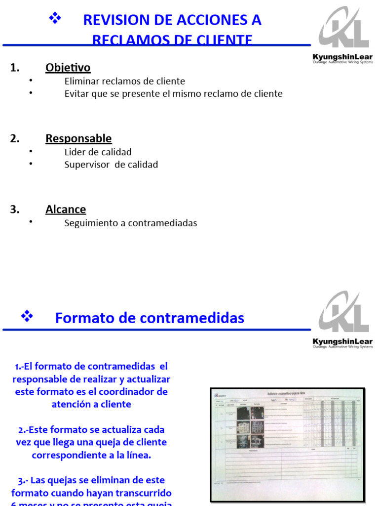 Revision a reclamos de cliente | PDF