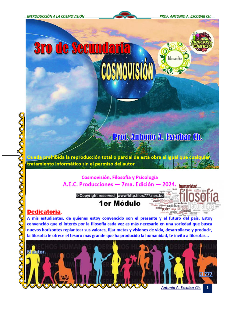 Color 1 Filosofía 3ro Secund - 2024 | PDF | China | Política mundial