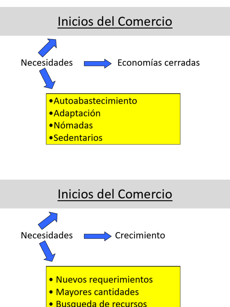 Inicios del Comercio | PDF