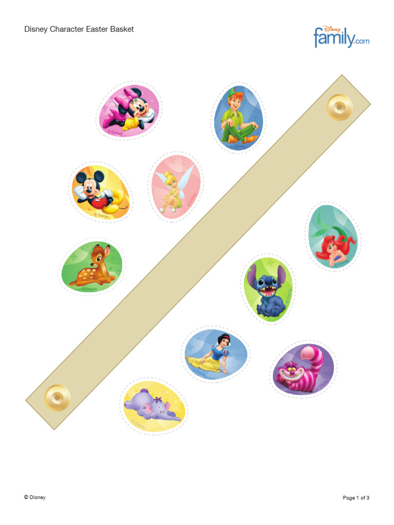 Disney Easter Basket Final | PDF | Easter | Eastertide